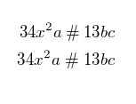 Spacing in math mode - Overleaf, Éditeur LaTeX en ligne