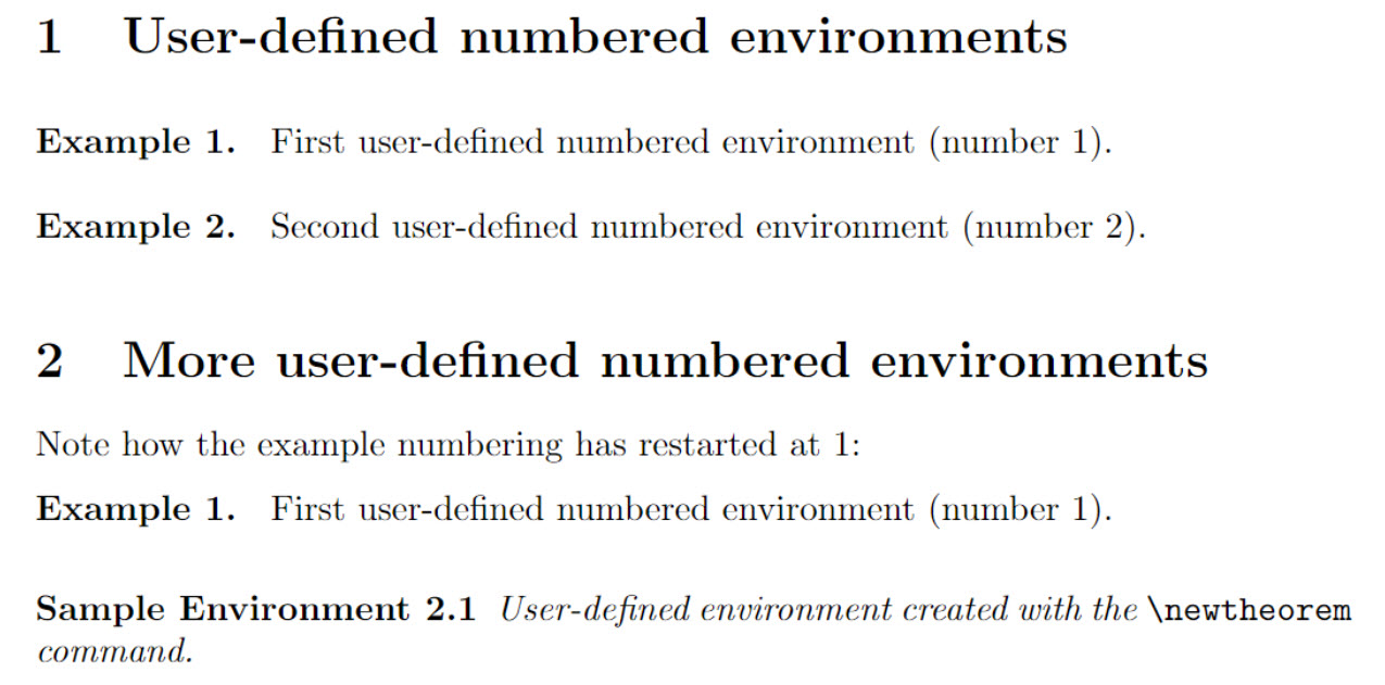 Environments Overleaf Online LaTeX Editor