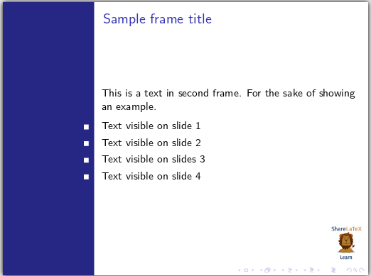 Beamer - Overleaf, Editor LaTeX online