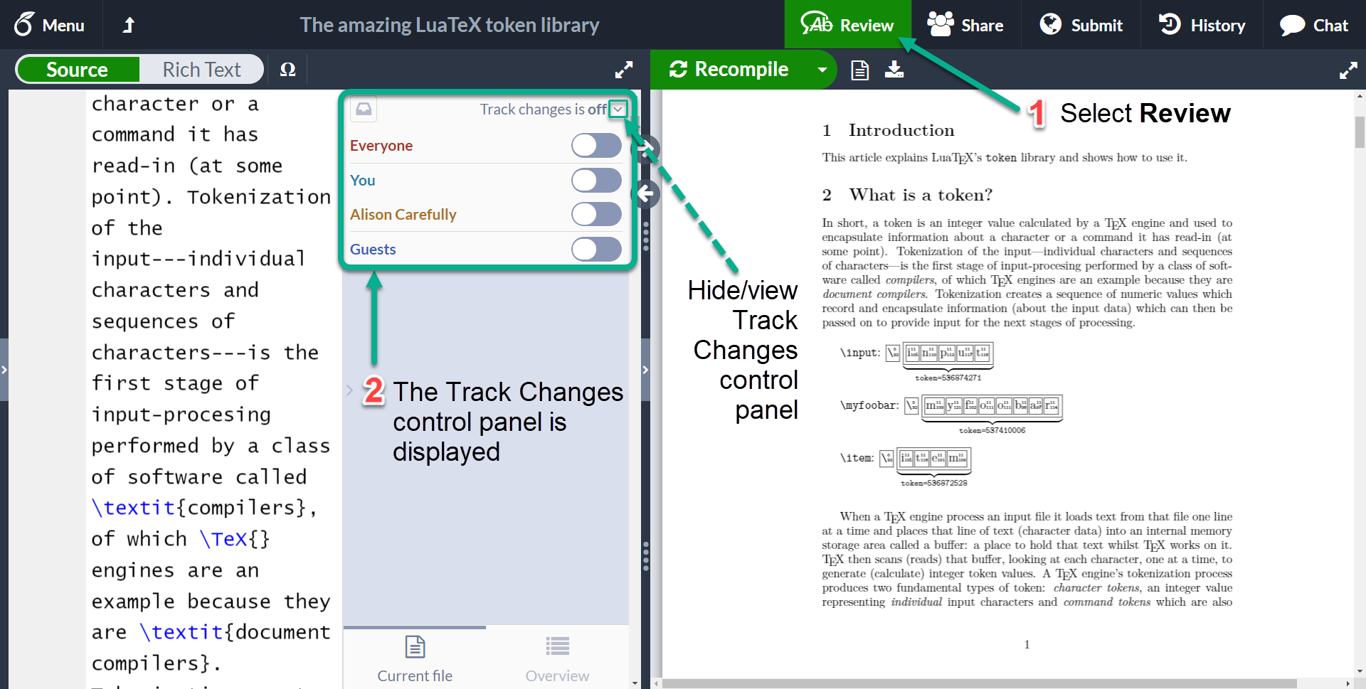 Track Changes In Pdf Overleaf Isreal Roller