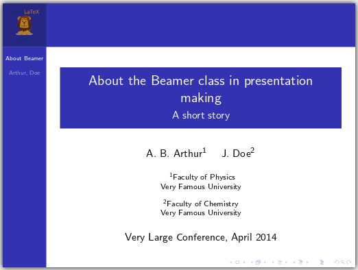 Beamer - Overleaf, Editor LaTeX online