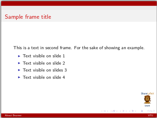 Beamer - Overleaf, Online LaTeX editor