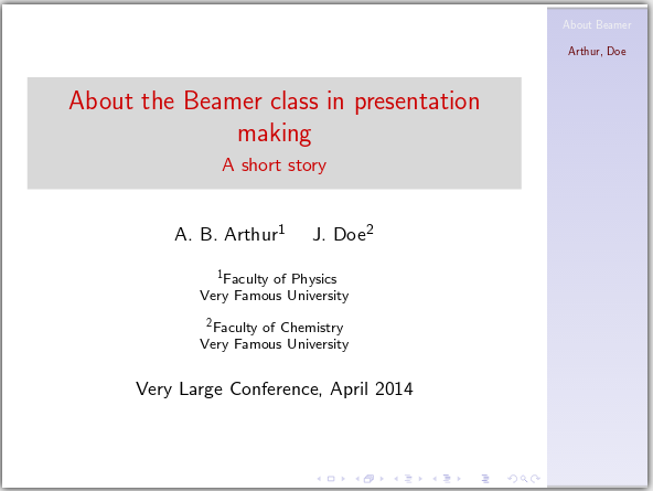 Beamer - Overleaf, Editor LaTeX online