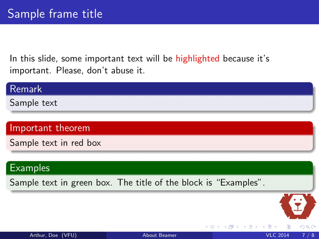 Beamer - Overleaf, Editor LaTeX online
