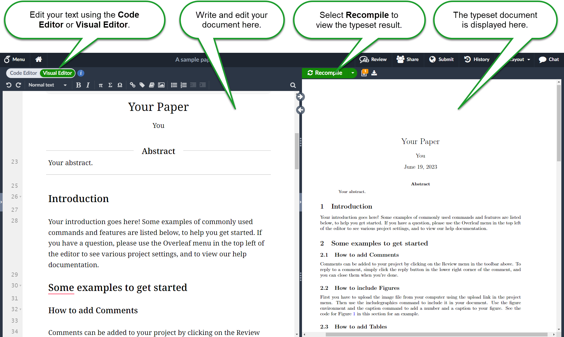 How Do I Use Overleaf Overleaf Online LaTeX skriveprogram