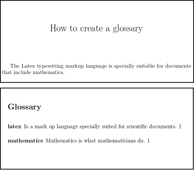 Glossaries - Overleaf, Éditeur LaTeX en ligne