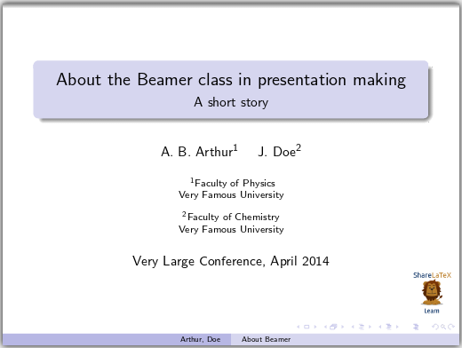 Beamer - Overleaf, Online LaTeX editor