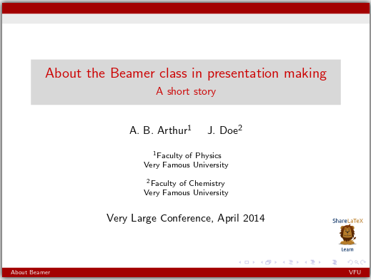 Beamer - Overleaf, Online LaTeX editor