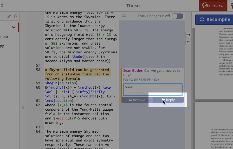 Track Changes in Overleaf - Overleaf, Online LaTeX Editor Track Changes in Overleaf - Overleaf, Online LaTeX Editor