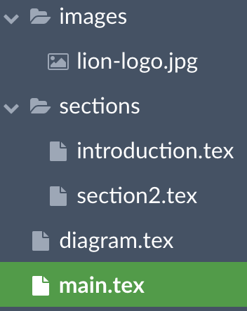 Multi-file LaTeX projects - Overleaf, Online LaTeX Editor