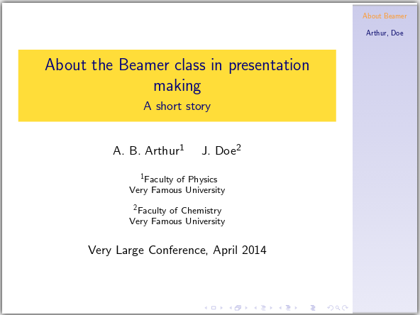 Beamer - Overleaf, Editor LaTeX online